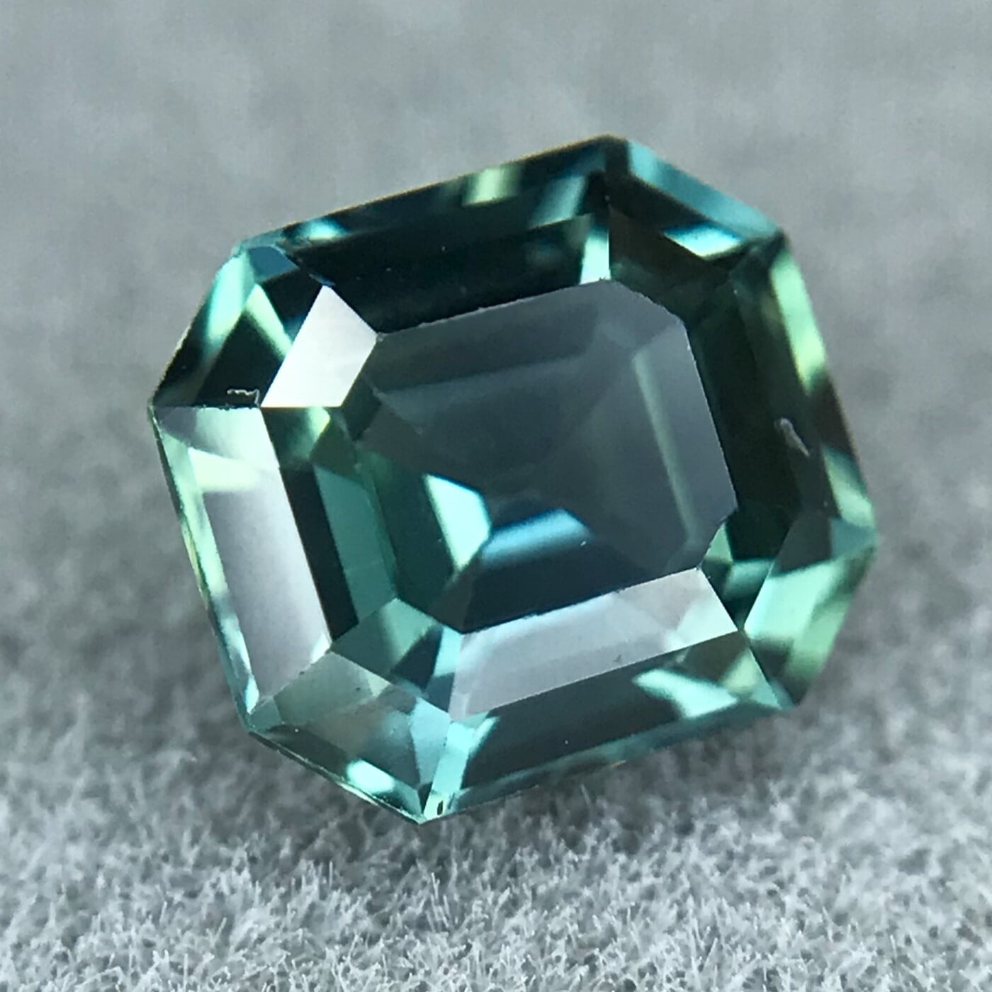 0.80ct Octagon Step Cut Sapphire